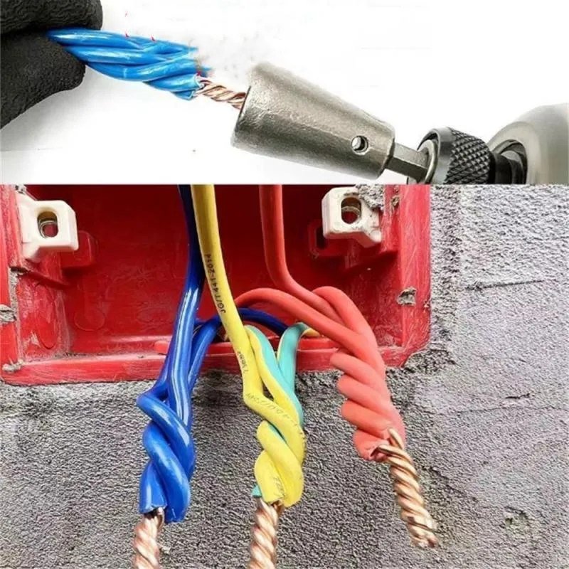 Wire twisting bit hexagonal tool for electric drill drivers 1.5-6 ...