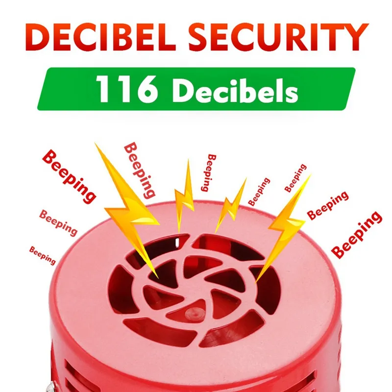AC110V Mini Air Raid Siren Horn: Powerful Electric Motor Driven Alarm ...
