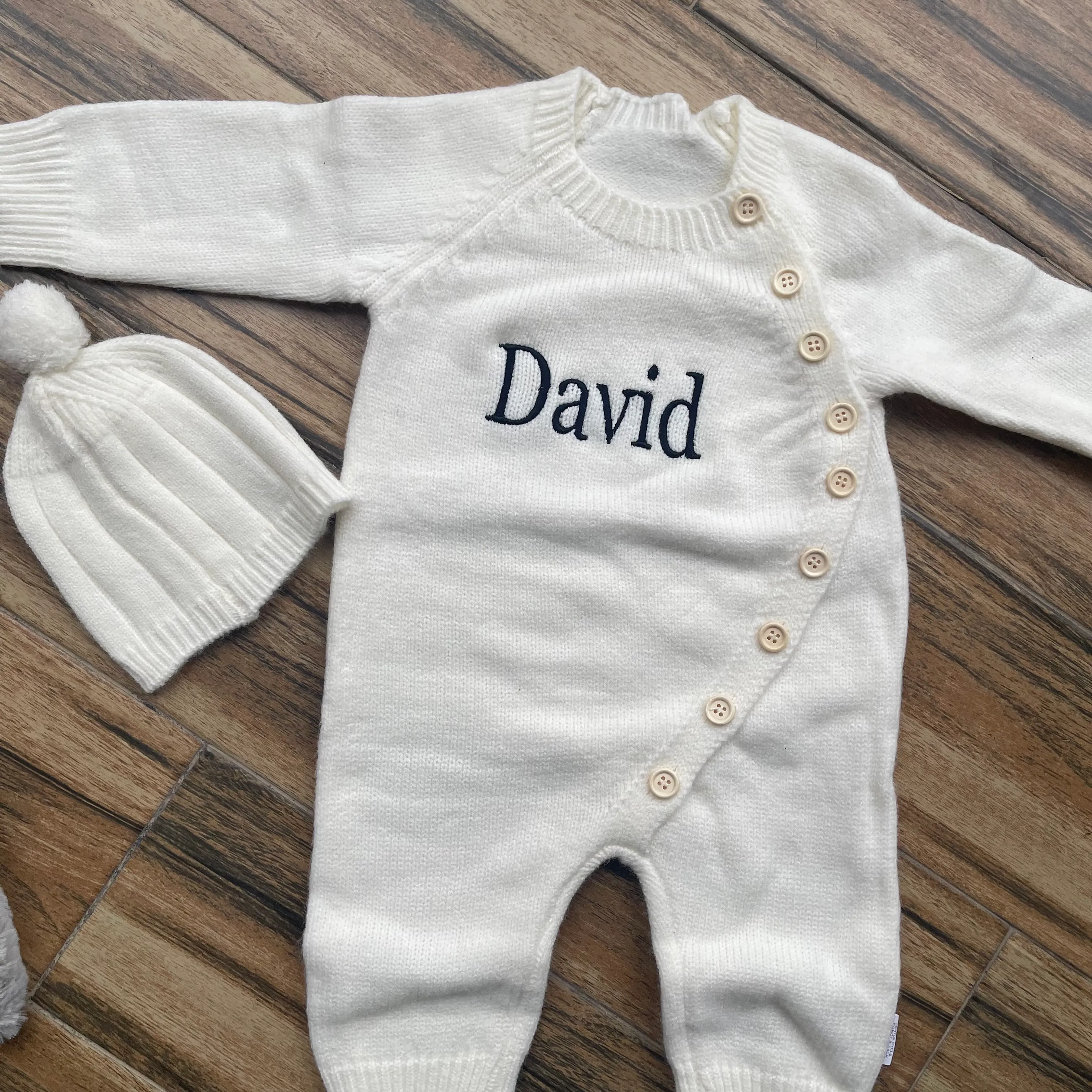 Embroidered Baby Romper Set: Personalized Coming Home Outfit, Custom ...