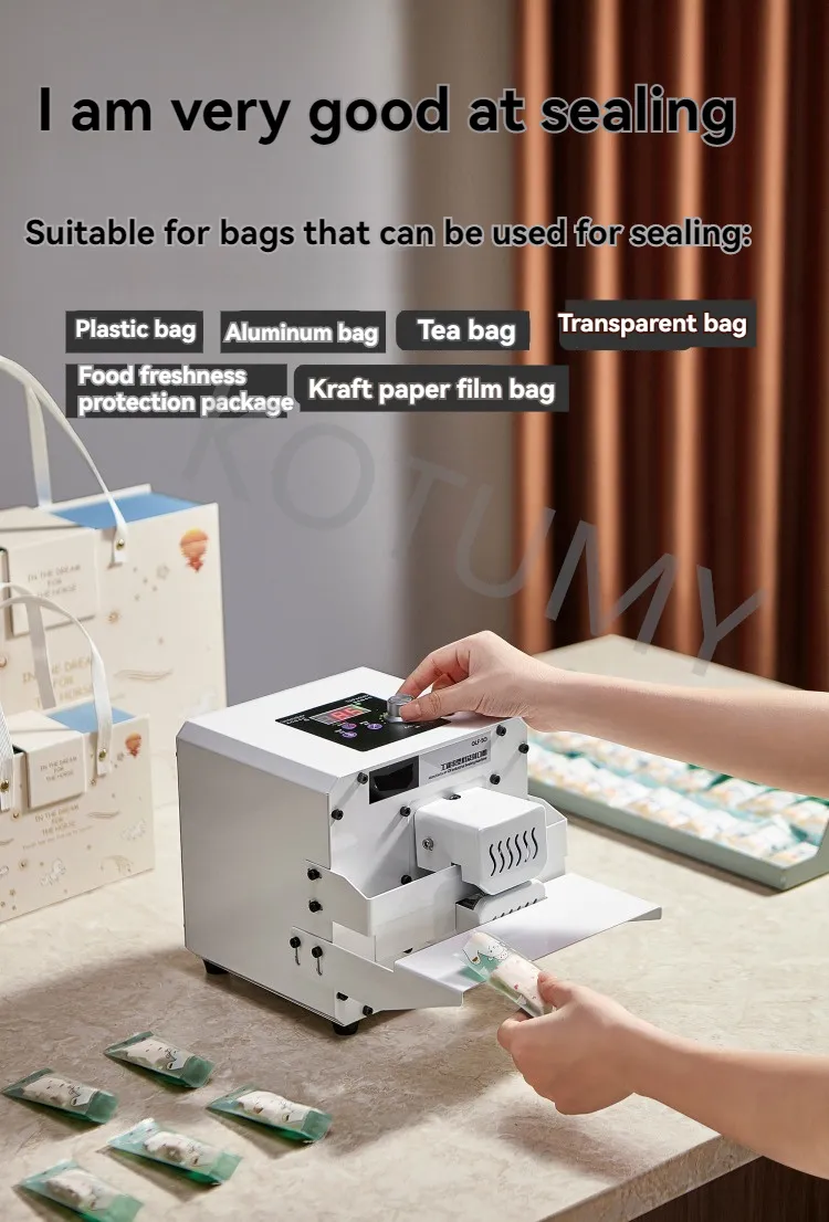 Portable Bag Sealer - Mini Heat Sealer for Plastic Bags, Aluminum Foil ...