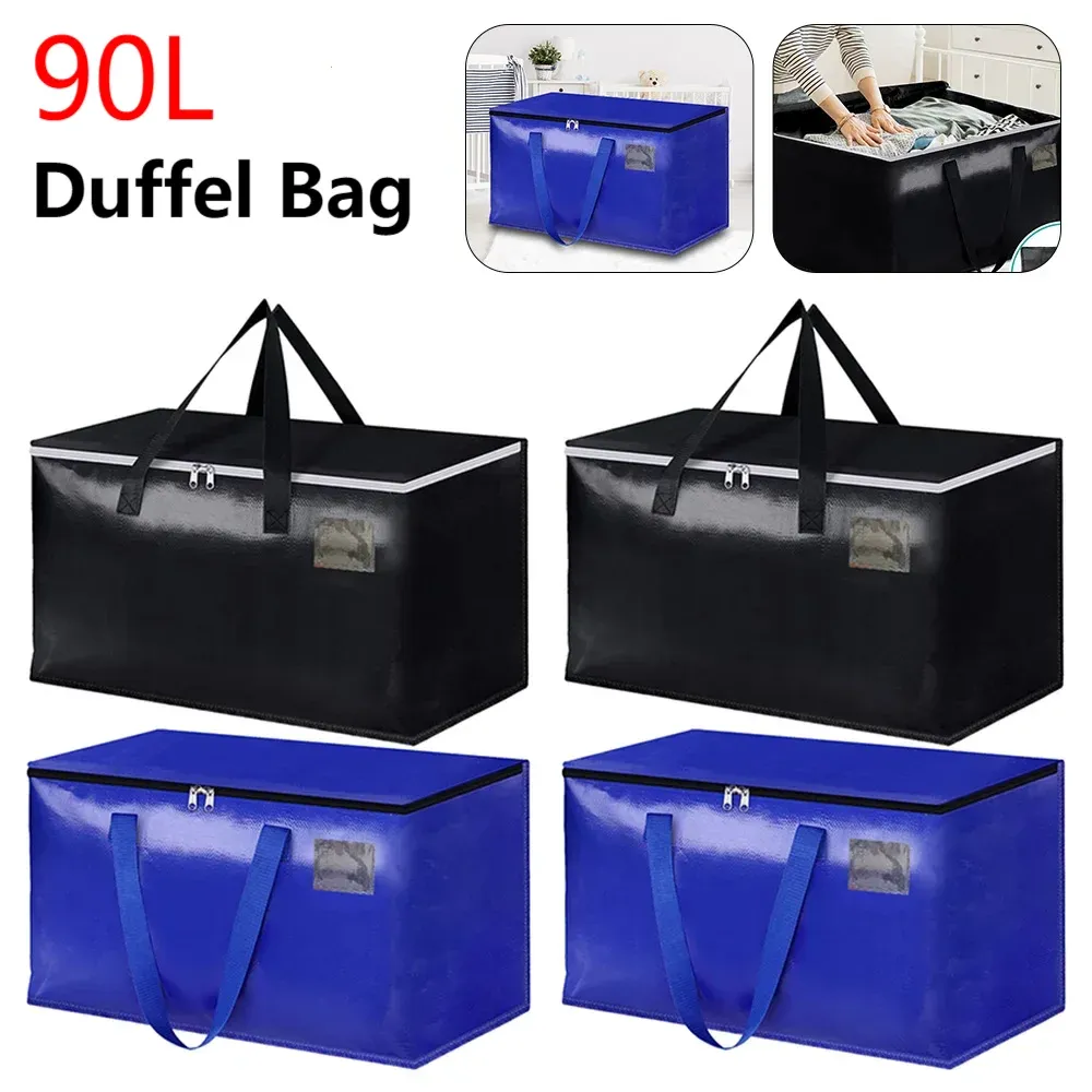 Duffel Bag Foldable Portable Quilted 90L Large Capacity Storage Luggage ...