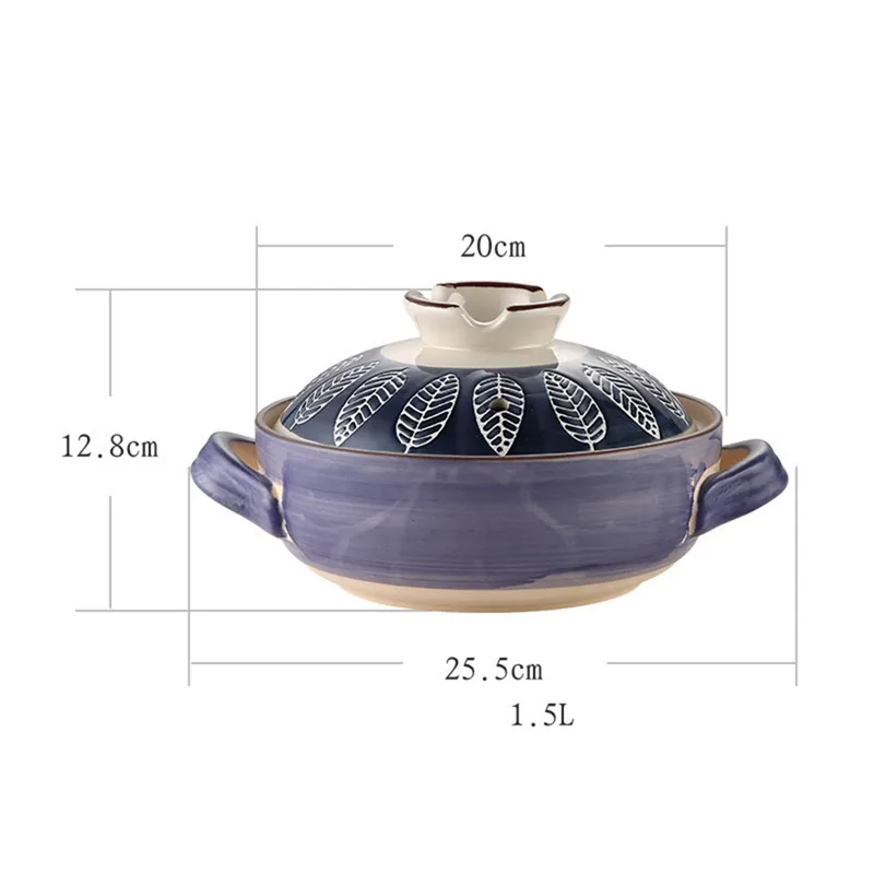 DHgate.com:Elegant Ceramic Japanese Flower Casserole Stew Pot for High ...