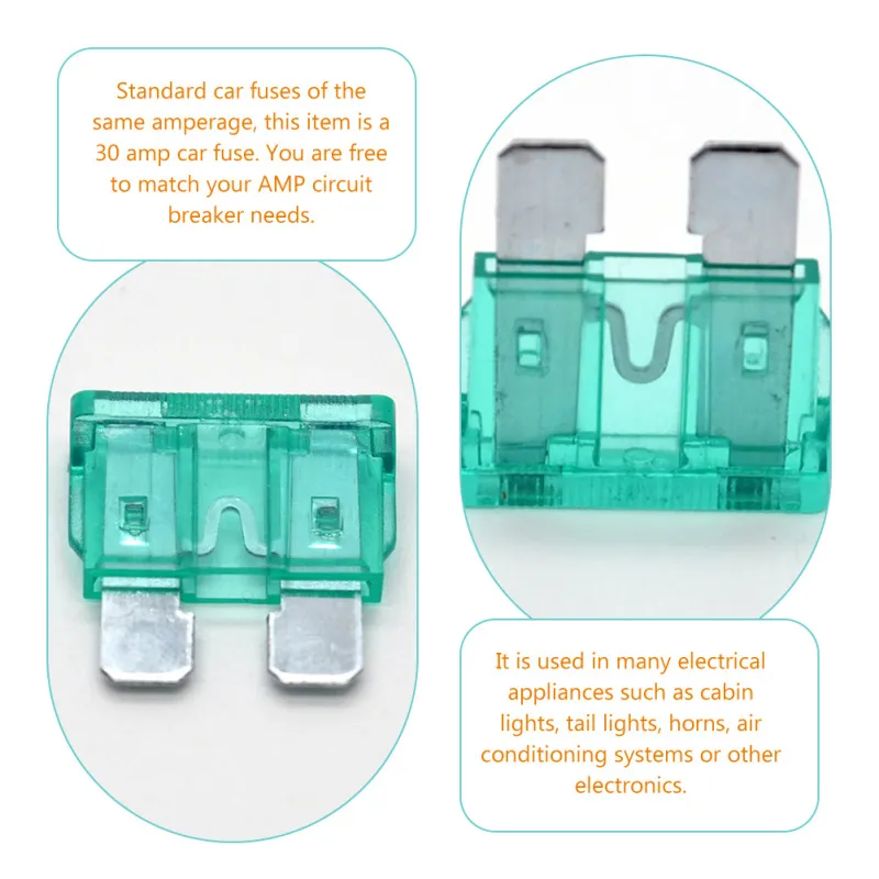 30a Car Insurance Fuses For RV Kit Truck Marine Camper Accessories ...