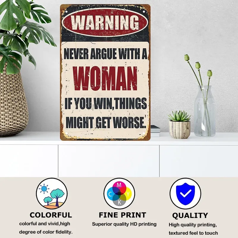 Retro Tin Signs Humorous Metal Plate Funny Bar Signs For Home, Office ...