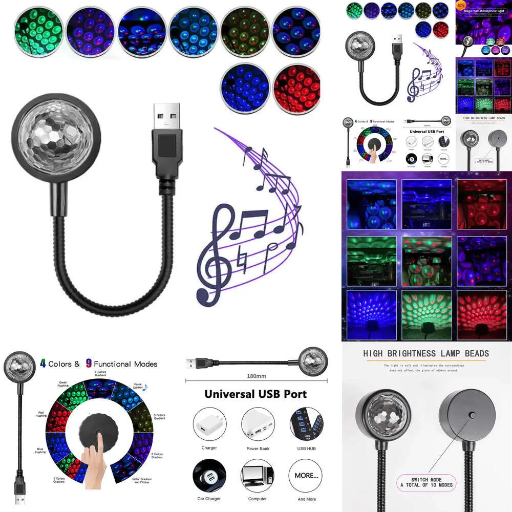 New Music Control Decorative Mini LED Car Star Night Projector ...