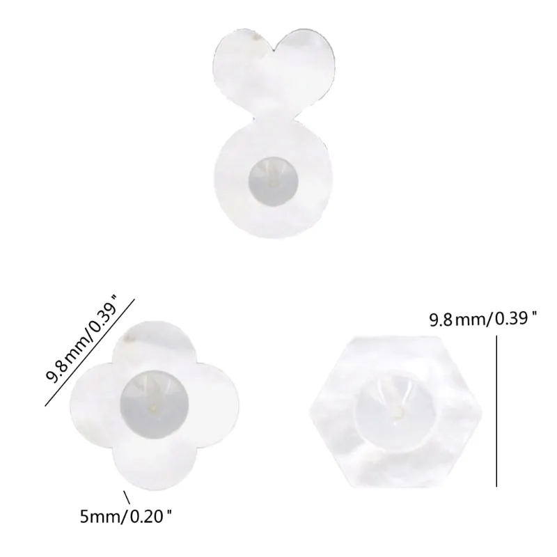 Crystal Clear Ear Lifters: Transparent Acrylic Ear Stabilizers for ...