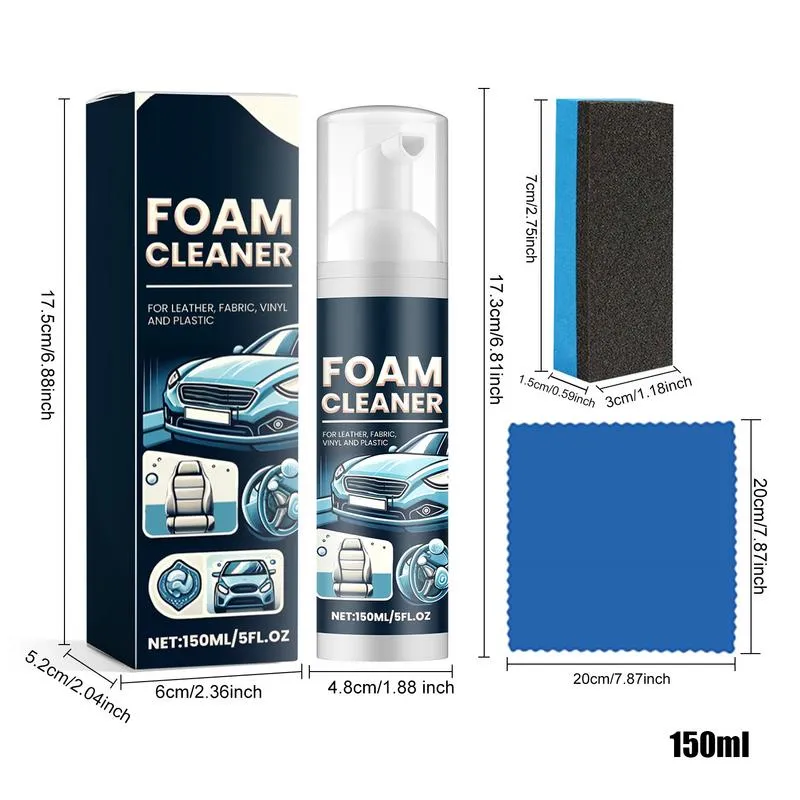 Auto Detailing Foam Cleaner: Stain Remover for Car Interiors ...
