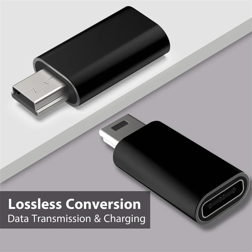 DHgate.com:2-Pack Mini 5-Pin USB Adapter B Male to Type-C Female ...