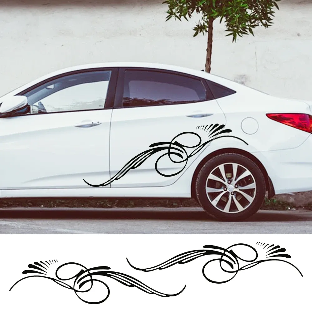 Car Door Side Stickers Streak Graphics Styling Vinyl Film Decor Decal ...