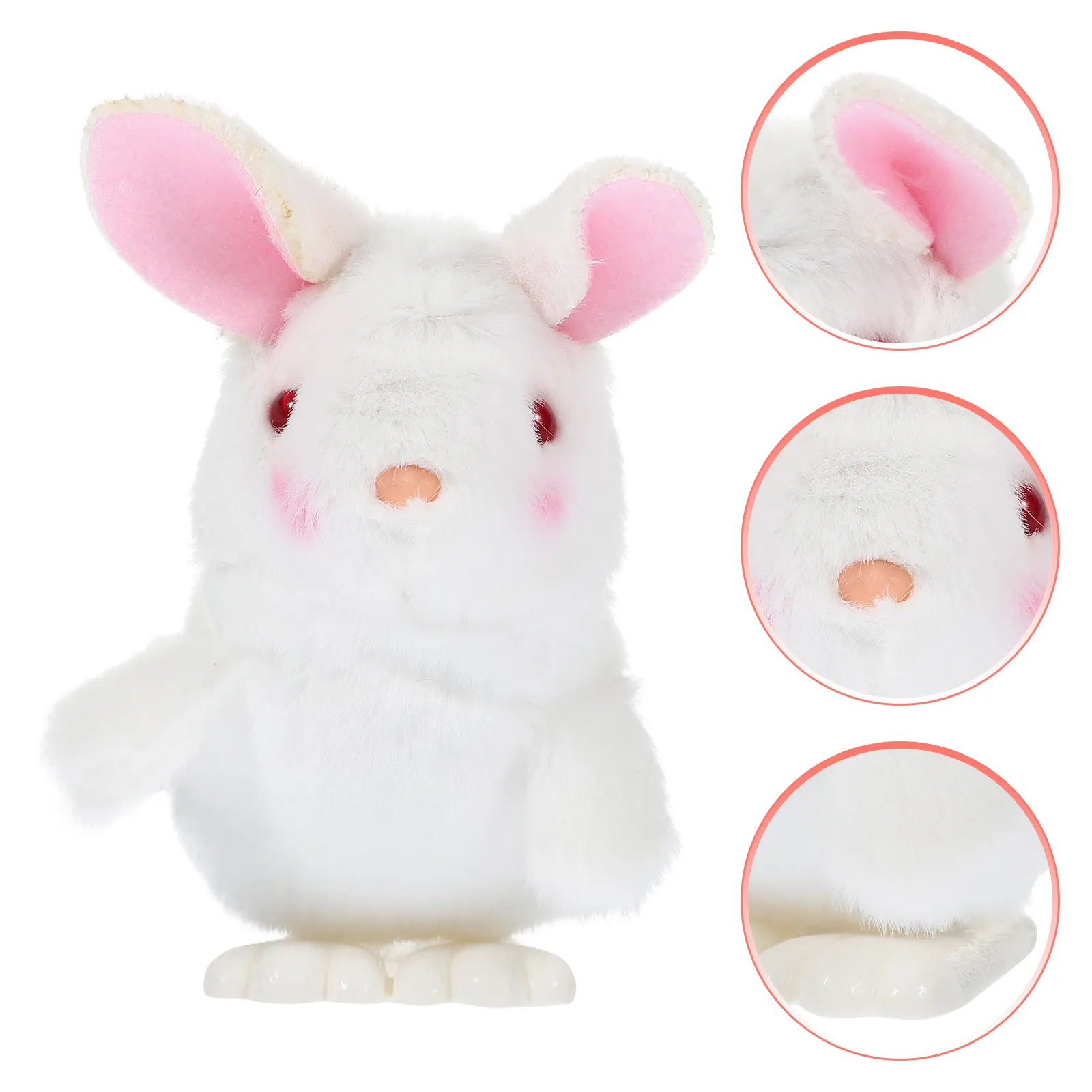 Little White Rabbit Hamper with Wind-Up Walking Rabbits - Plastic ...