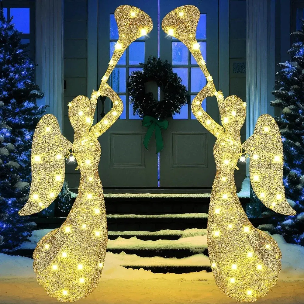 Outdoor Lighted Angel Display