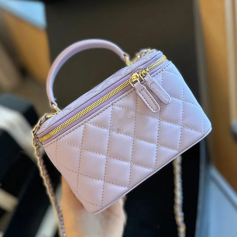 Designer Vintage Muti Color Vanity Box Pink With Gold Hardware And ...