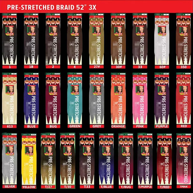 Xpression Braiding Hair 52 Inch Jumbo Ombre Synthetic Hair Extensions ...
