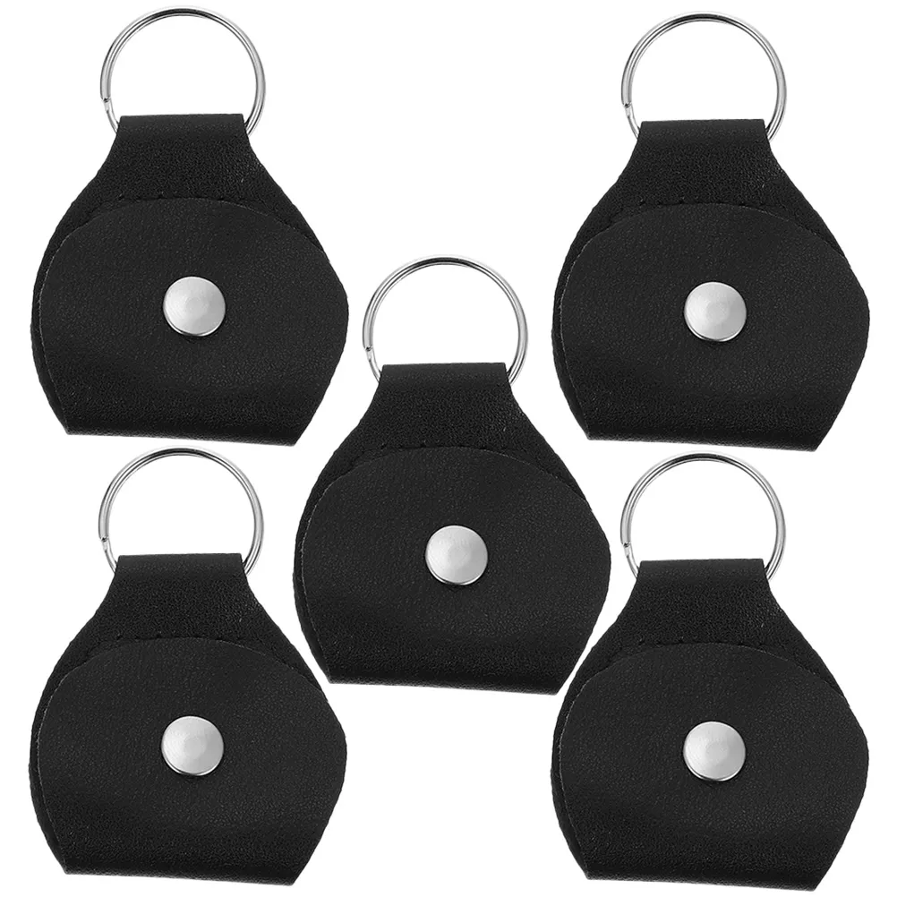 DHgate.com:Premium PU Leather Guitar Picks Case with Keyring, Capo, and ...