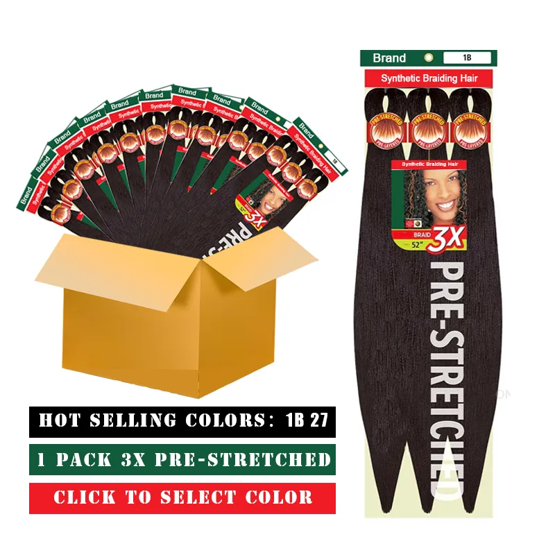 Xpression Braiding Hair 52 Inch: 3X Pre Stretched Synthetic Hair ...