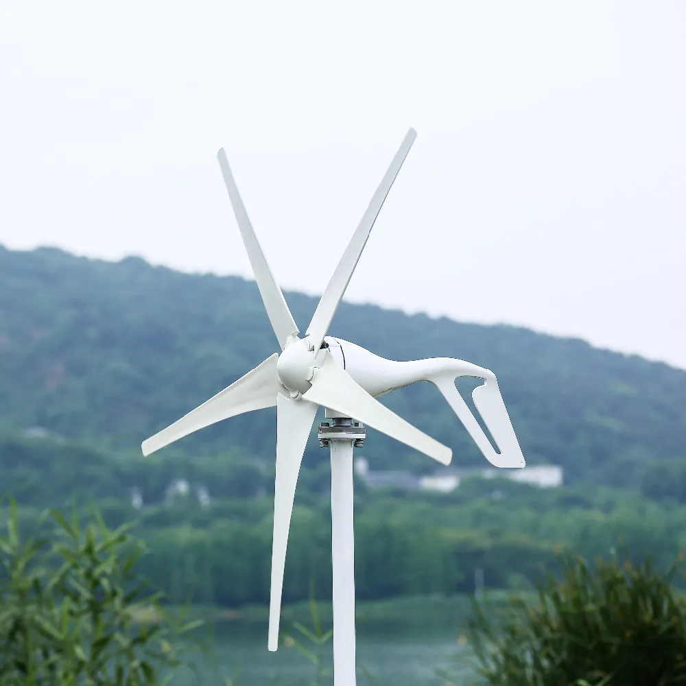 CE 3-5KW Horizontal Wind Turbine Generator MPPT Controller Small ...