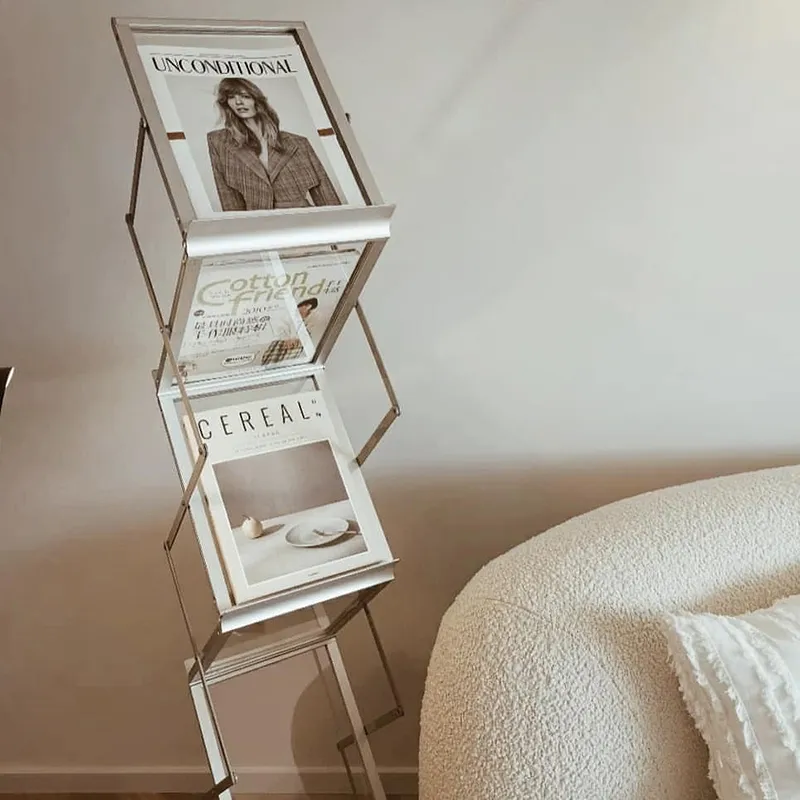 Wholesale Medieval Ins Folding Bookshelf Foldable Floor Standing ...