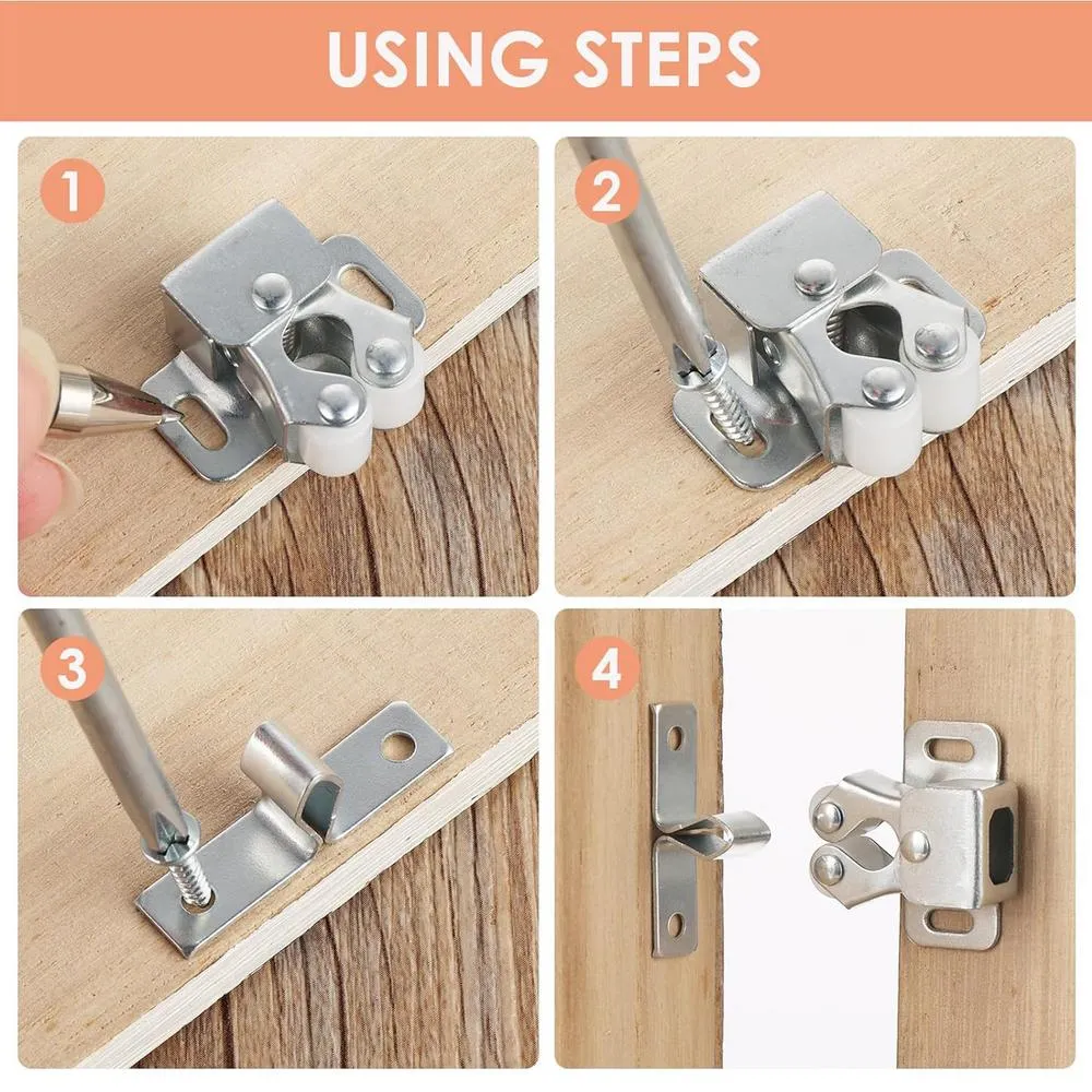 Cabinet Closures Cold Rolled Steel Cabinet Door Double Ball Roller ...