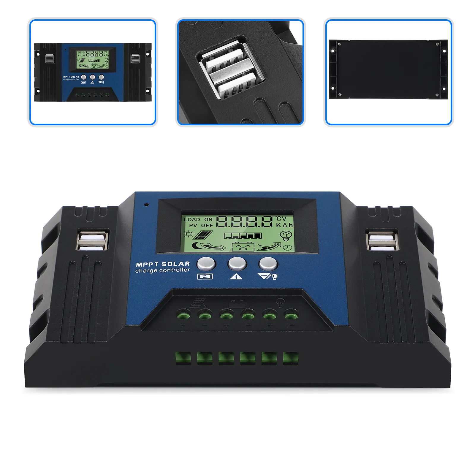 Wholesale MPPT Solar Charge Controller Inverter With LCD Screen 12V/24V ...