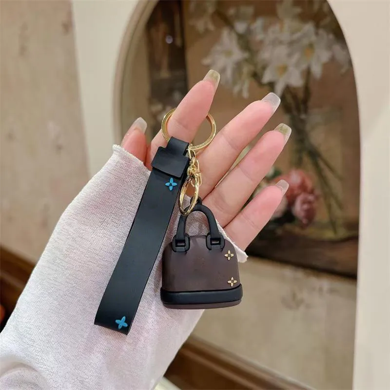 Designer Leather Keychain For Men And Women Mini Bag Pendant Charm ...