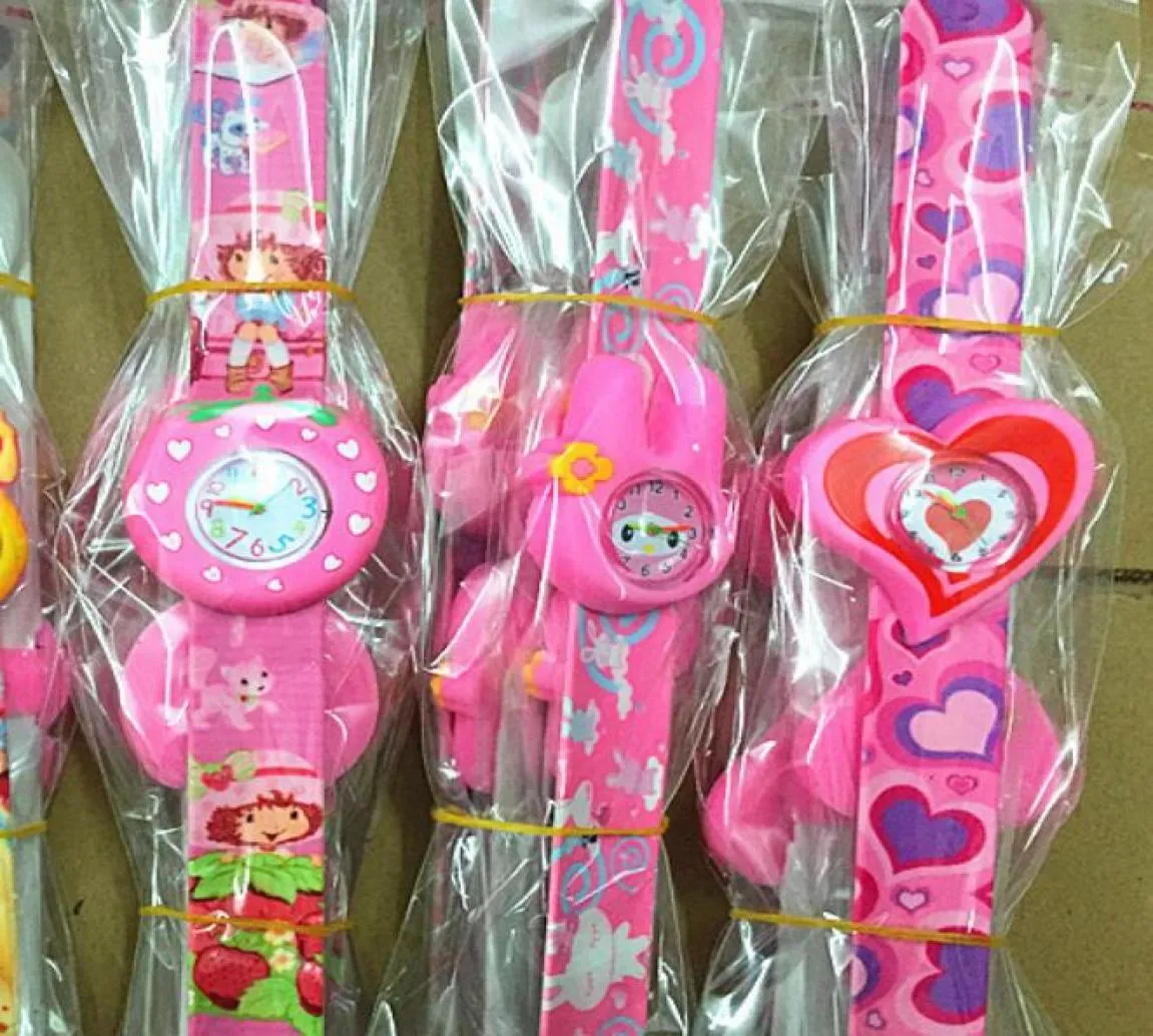 Colorful Cartoon Kids Watch With Snap Slap Feature Car, Rabbit, Bear ...