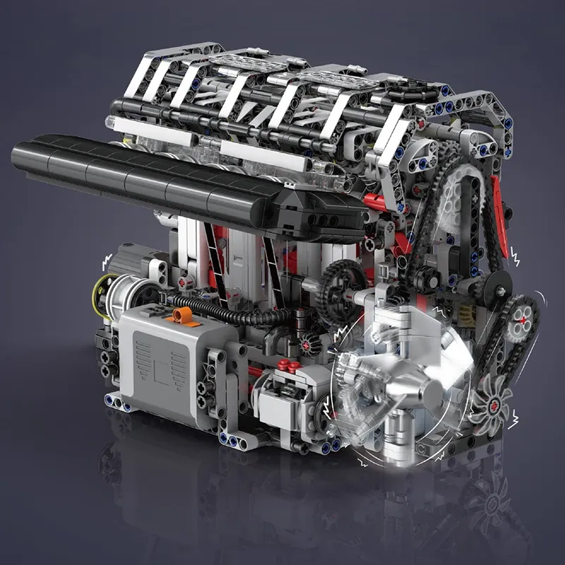 Engine Assembly Toy: Electrically Driven Four Cylinder Model ...