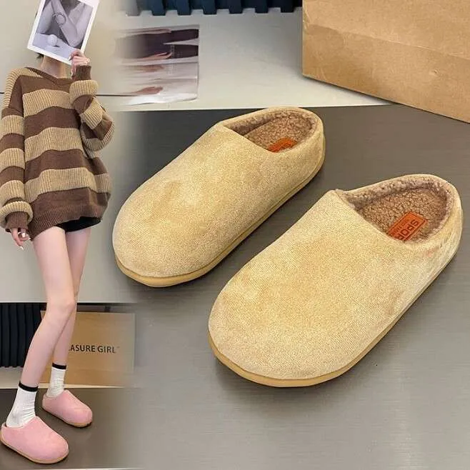 Fuzzy Flip Flop Slippers: Thick Sole Fleece Slides for Women - Cozy ...