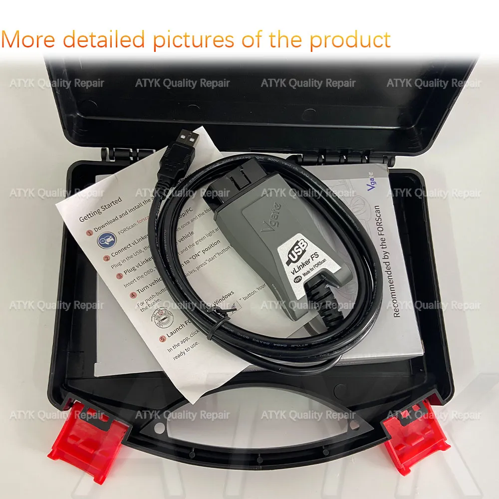 ELM327 OBDII OBD2 Car Scanner for Ford FORScan Vgate Vlinker FS - MS ...