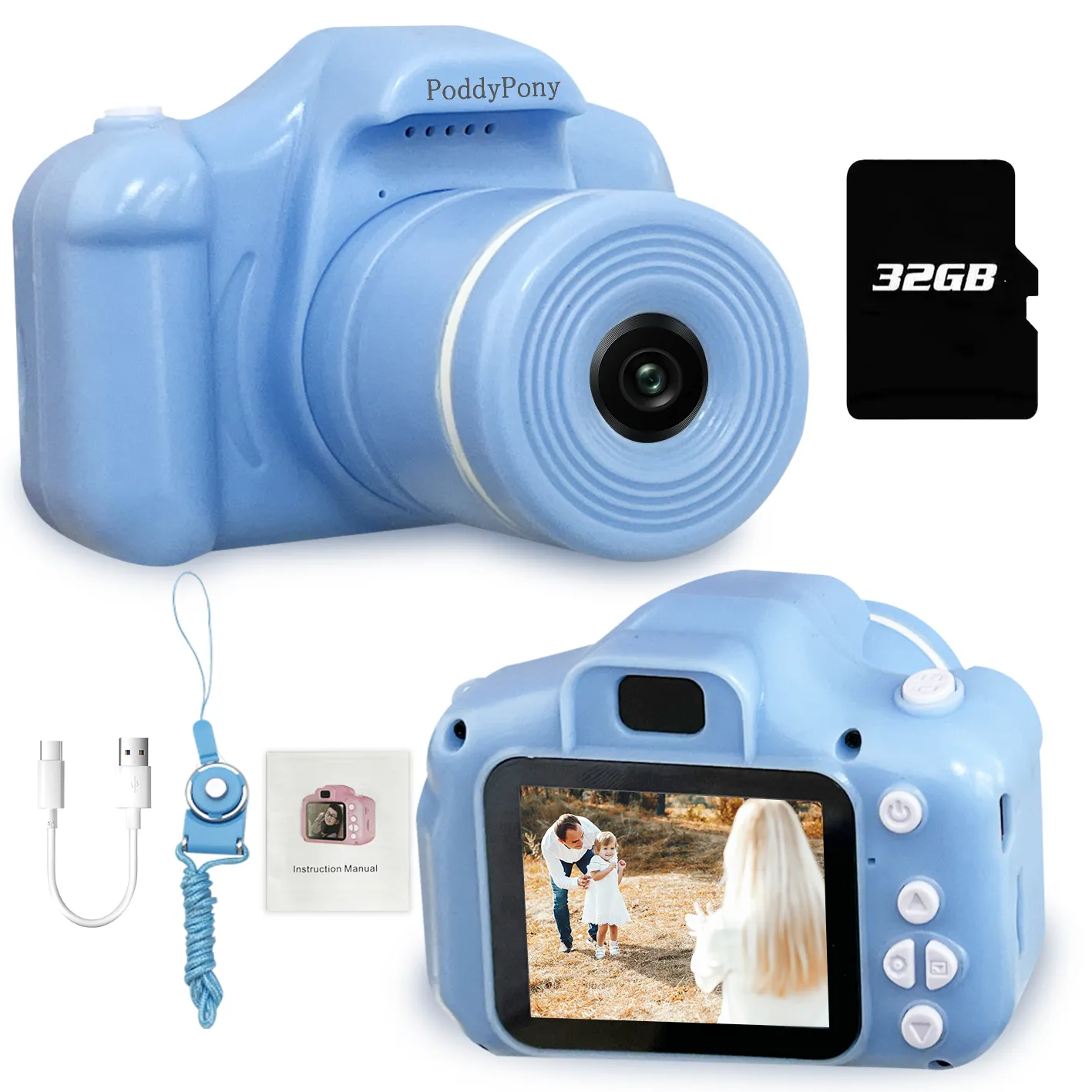 DHgate.com:Childrens 2-inch HD Screen Digital Camera with 32GB Card ...