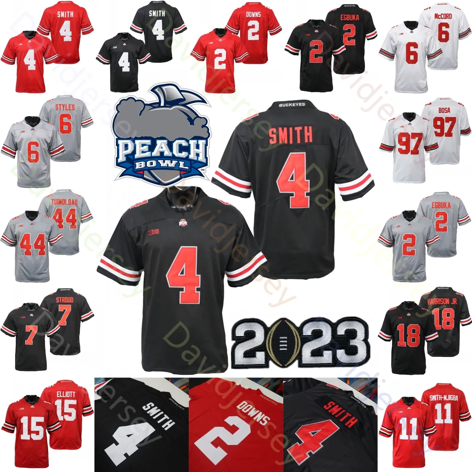 Mejor Precio En A Granel Ohio State OSU Buckeyes Football Jersey NCAA ...