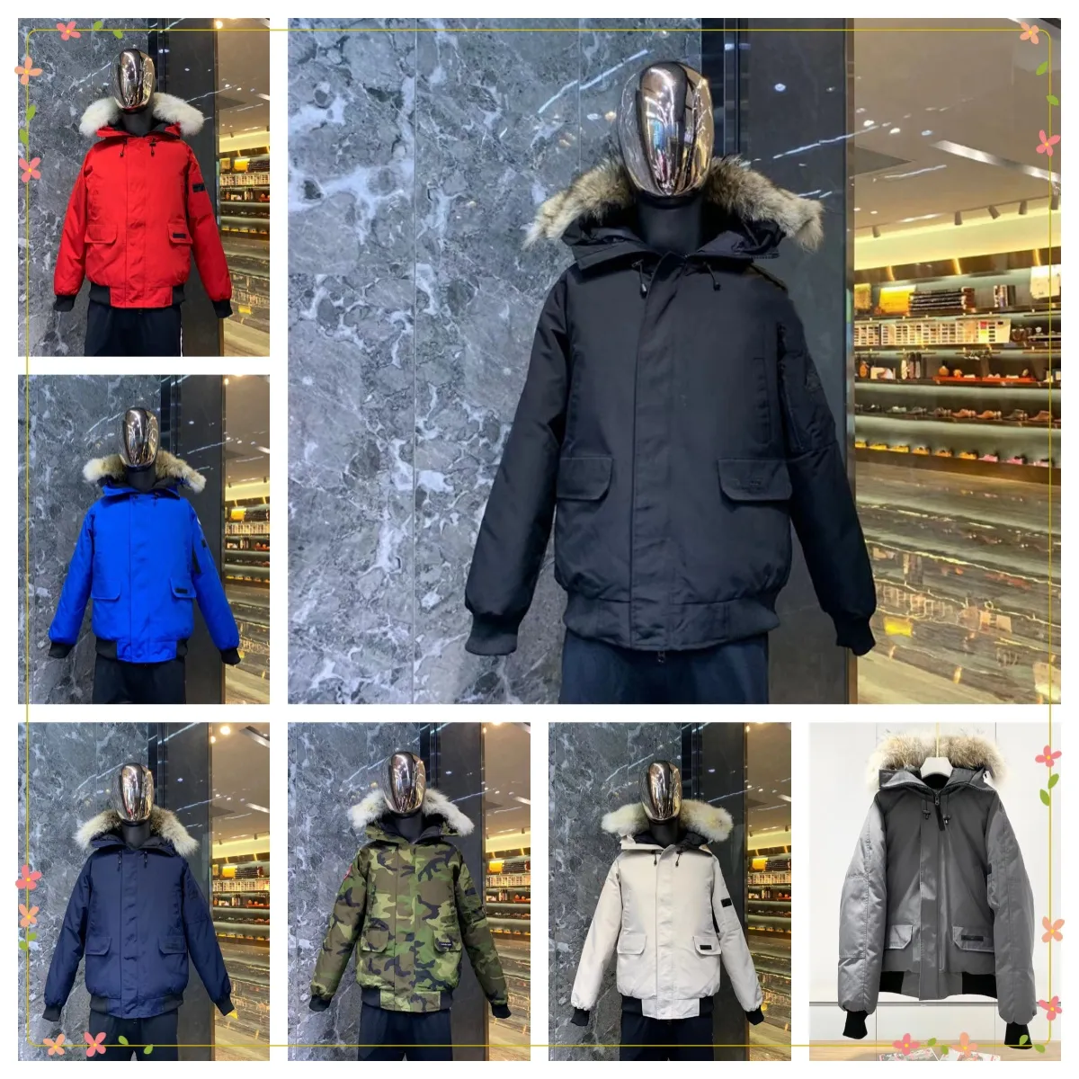 Designer Winter Fashion Brand Jacket: Short, Thickened, Shiny, Warm ...