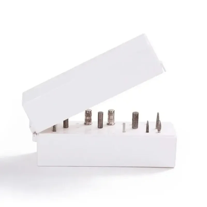 30 Holes Nail Drill Bit Holder, Clear Acrylic Nail Art Drill Bits ...