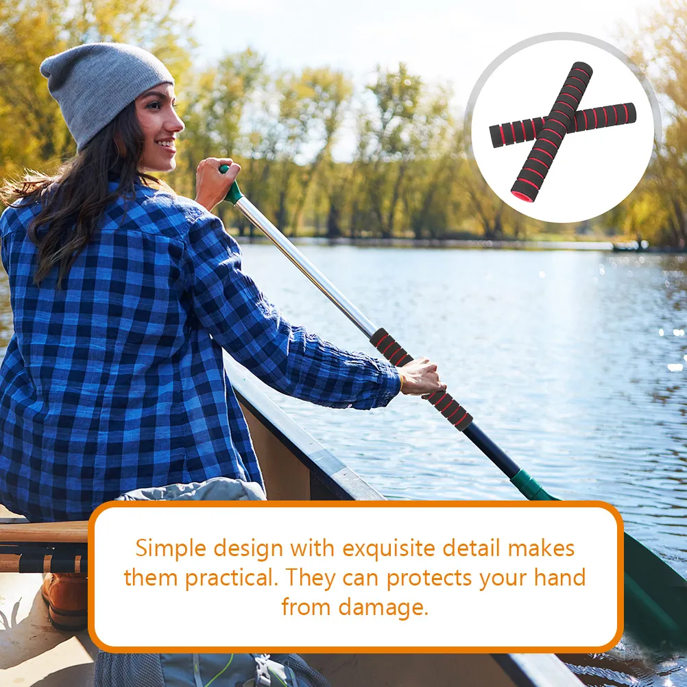 of Sponge Kayak Paddle Grips Protective Covers for Paddle Rods Kayaking ...