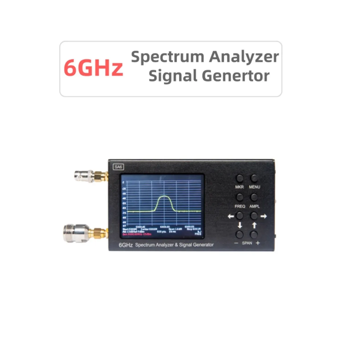 Antenna Analyzer Ham Radio Portable 6GHz Spectrum Analyzer & Signal ...