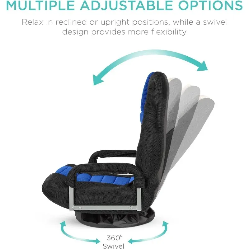 Best Choice Products Swivel Gaming Chair 360 Degree Multipurpose Floor ...