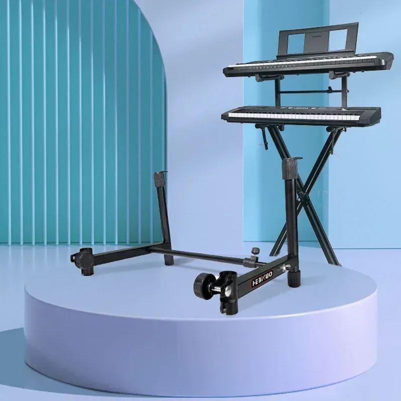 DHgate.com:Foldable Double Keyboard Piano Stand with Synthesizer ...