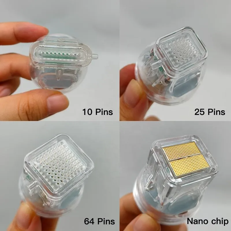 Non Insulated RF Cartridges 4 Tips 10, 25, 64 Pins & Nano Microneedle ...