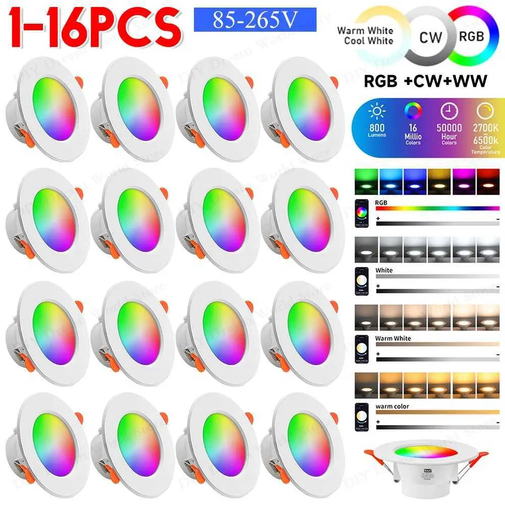 Vocitec 10W Smart LED Downlights E27 RGB + CW + WW... From Casual_love ...