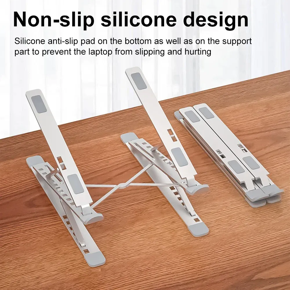 Adjustable Laptop Desk Stand: Aluminum Foldable Laptop Riser For ...