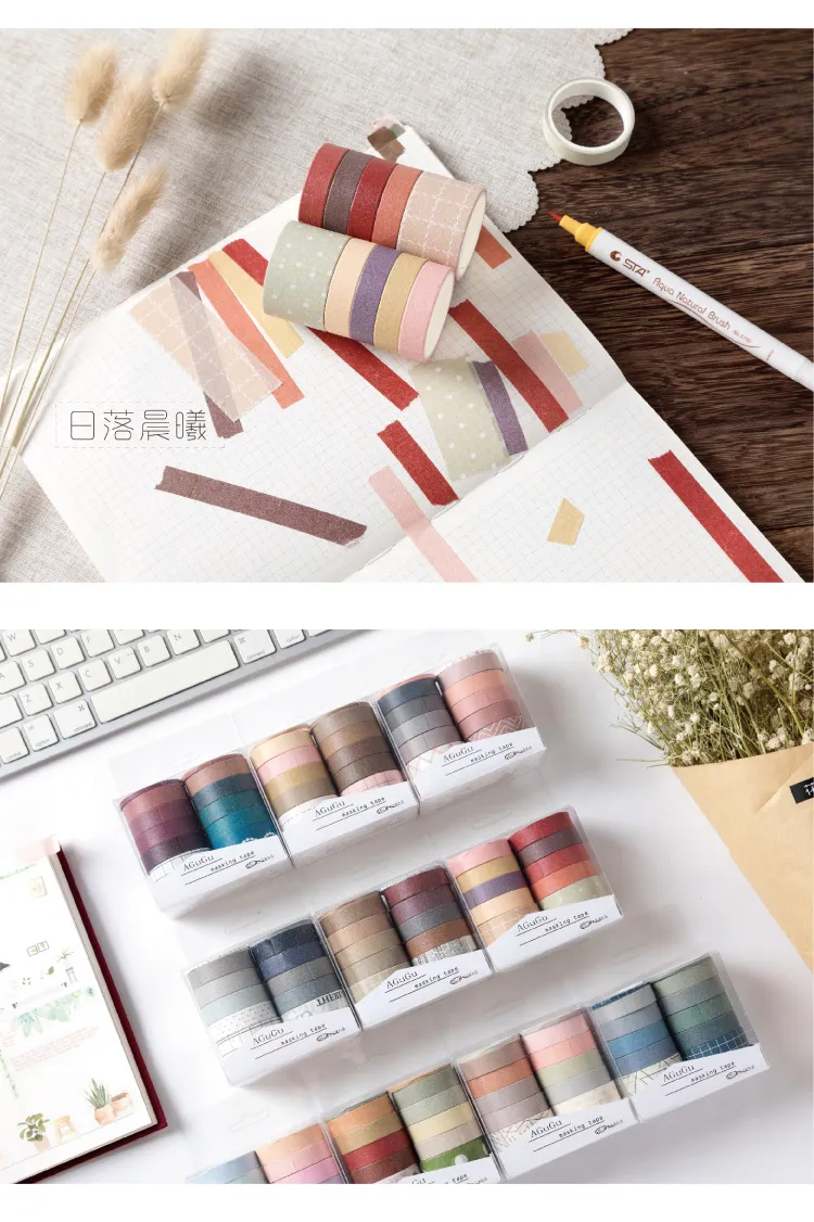 Kawaii Washi Tape Set 10 Rolls Cute Masking Tapes For Scrapbooking ...