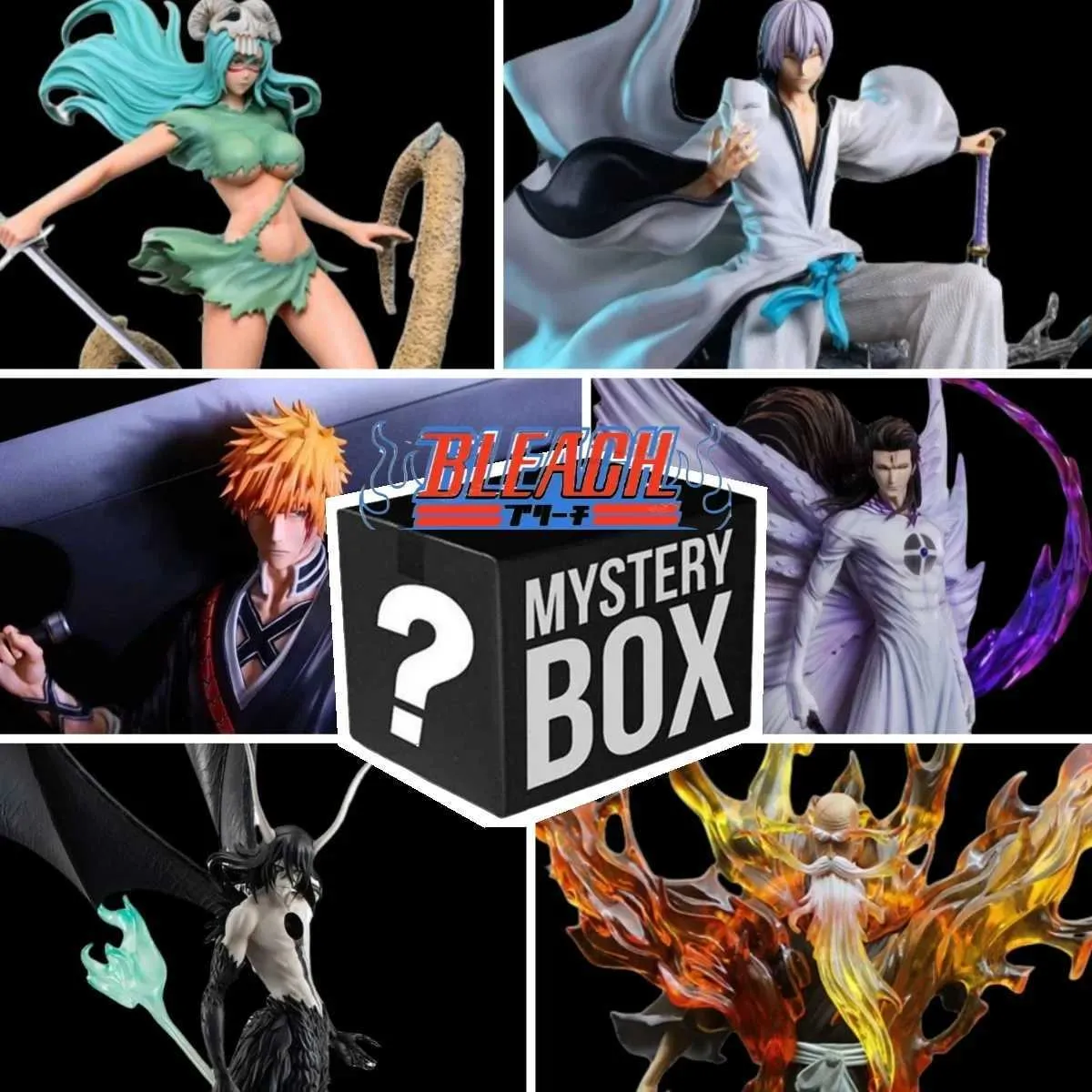 Bleach Anime Figure Blind Box Ichigo Kurosaki, Aizen, Rukia & More Kids ...