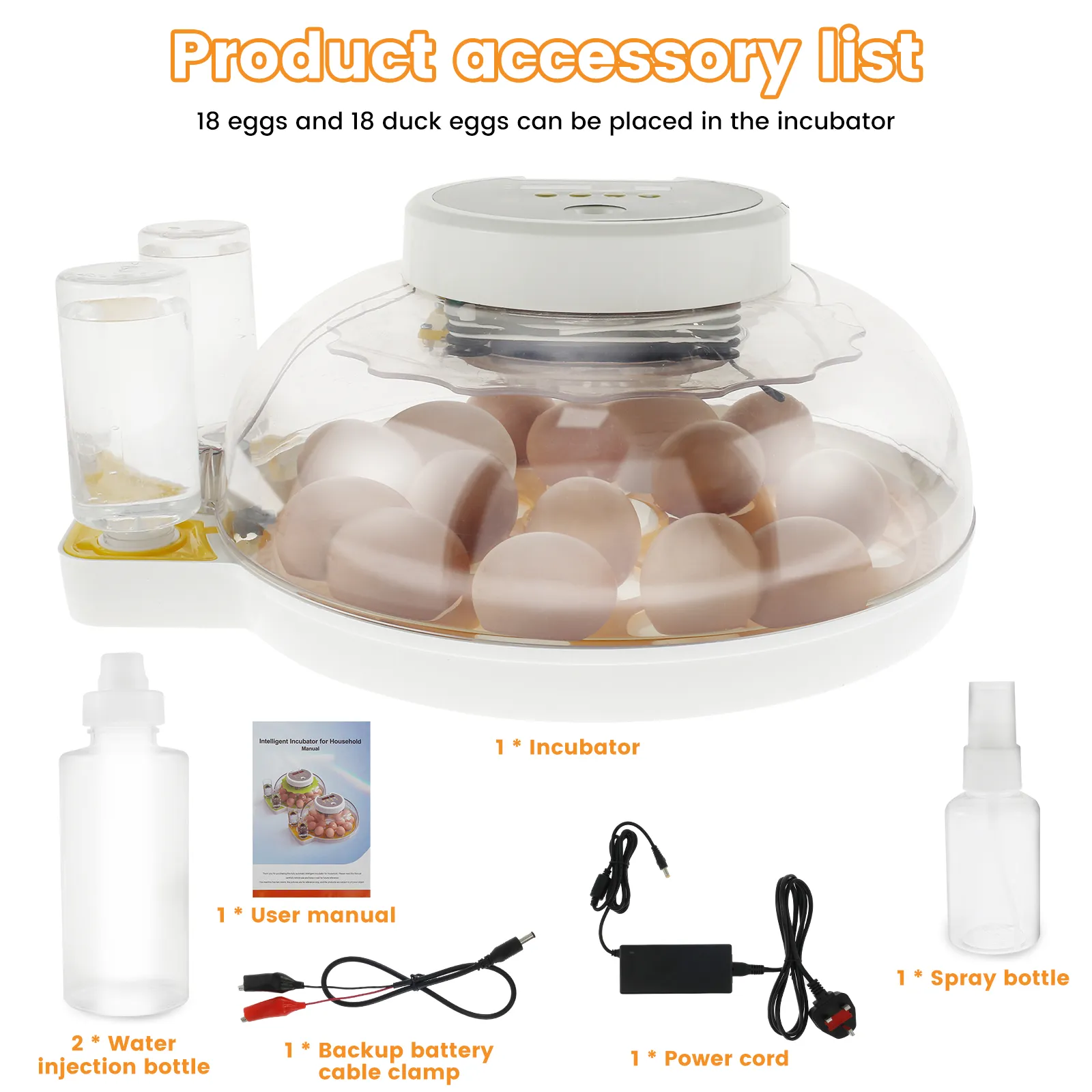 Smart Incubator For Hatching Eggs Fully Automatic Incubator With Humidity Control And 360 ...