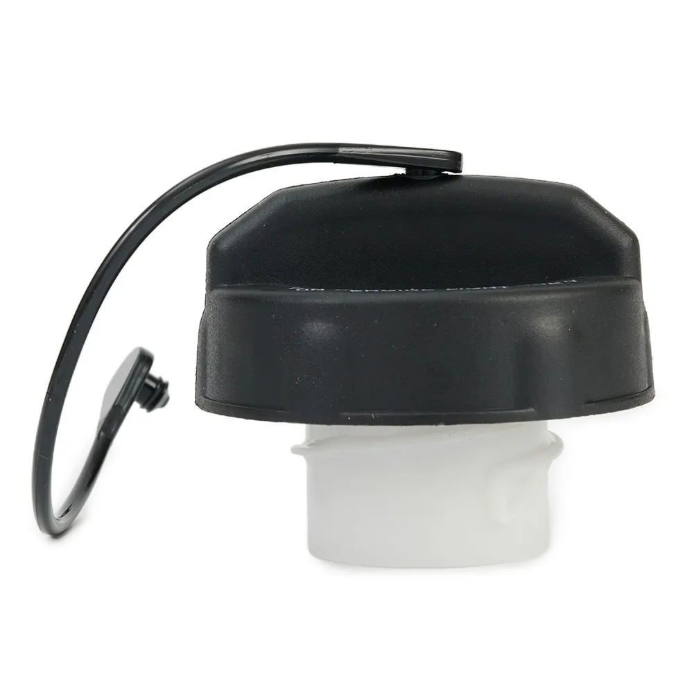 Chrome Gas Cap Cover: Fuel Tank Cover Replacement with Tether, Black ...