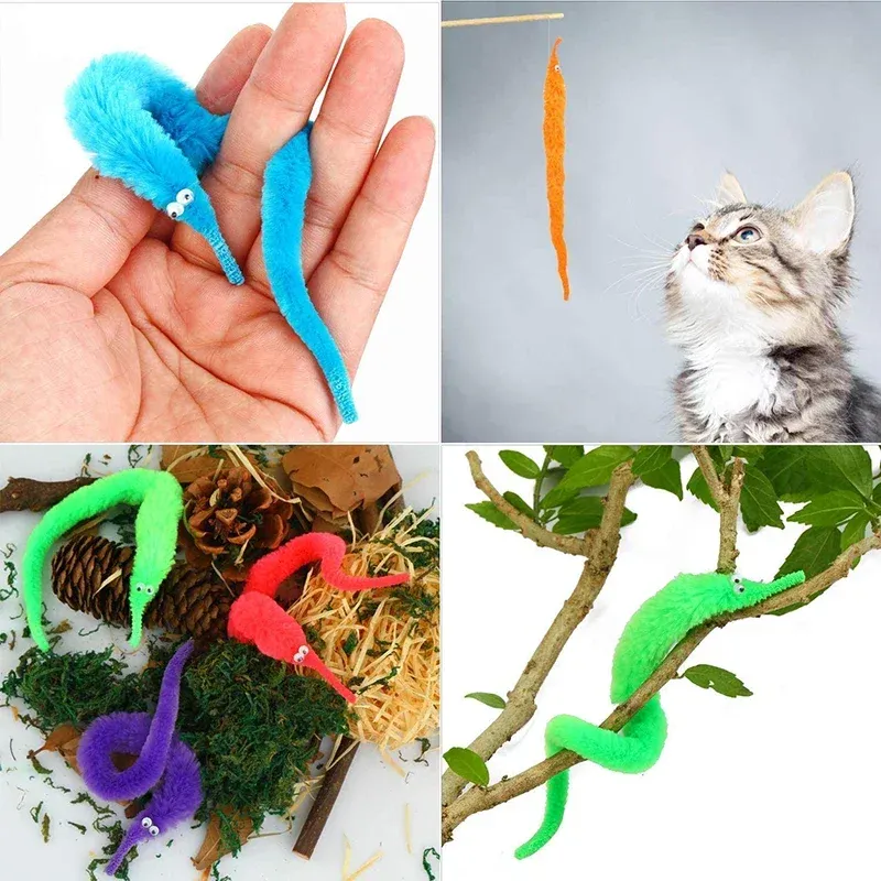 Magic Tricks Twisty Worm Magic Toys Party Favors Fuzzy Worm On A String ...