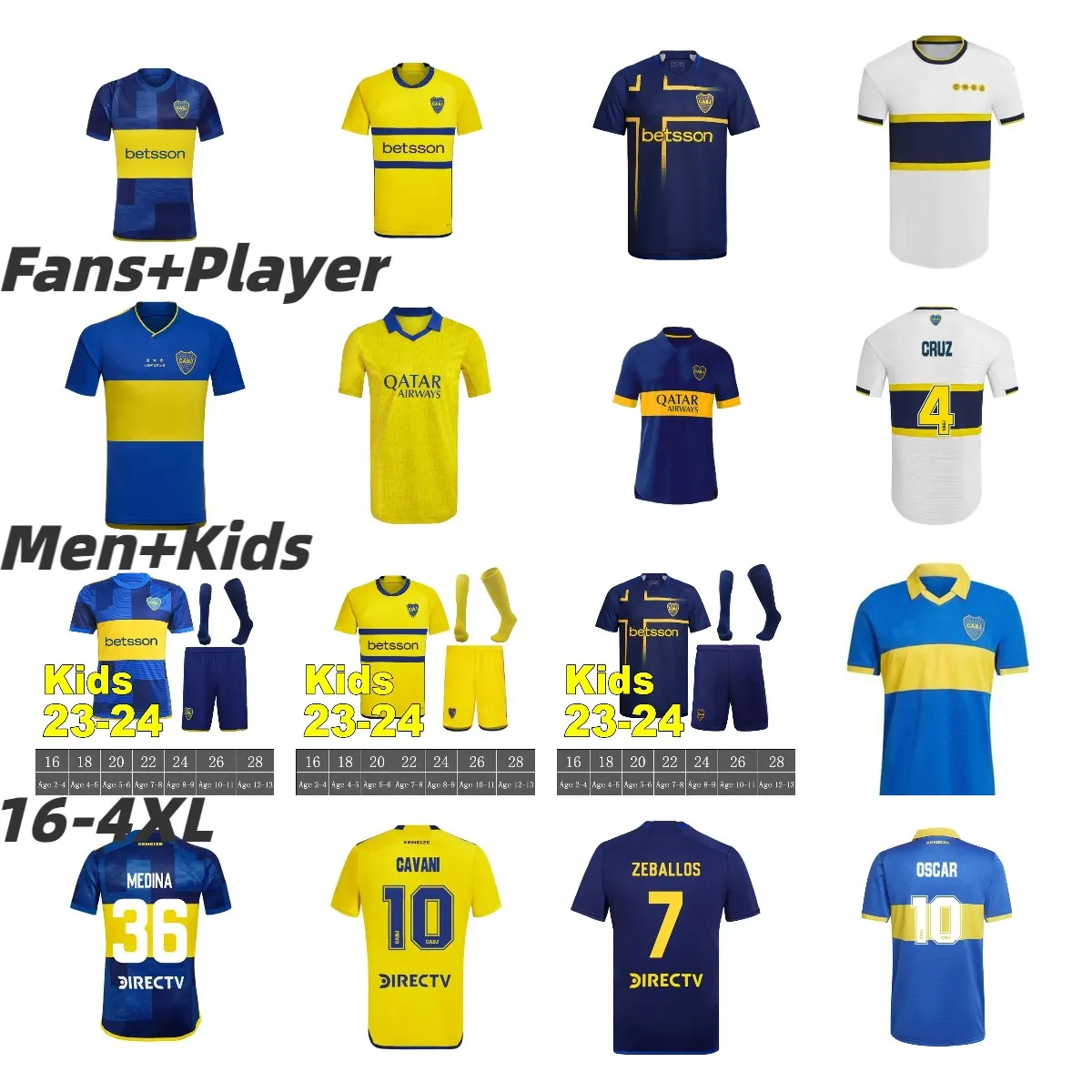 Boca Juniors Retro Best Soccer Uniforms Player Fans Version With ...