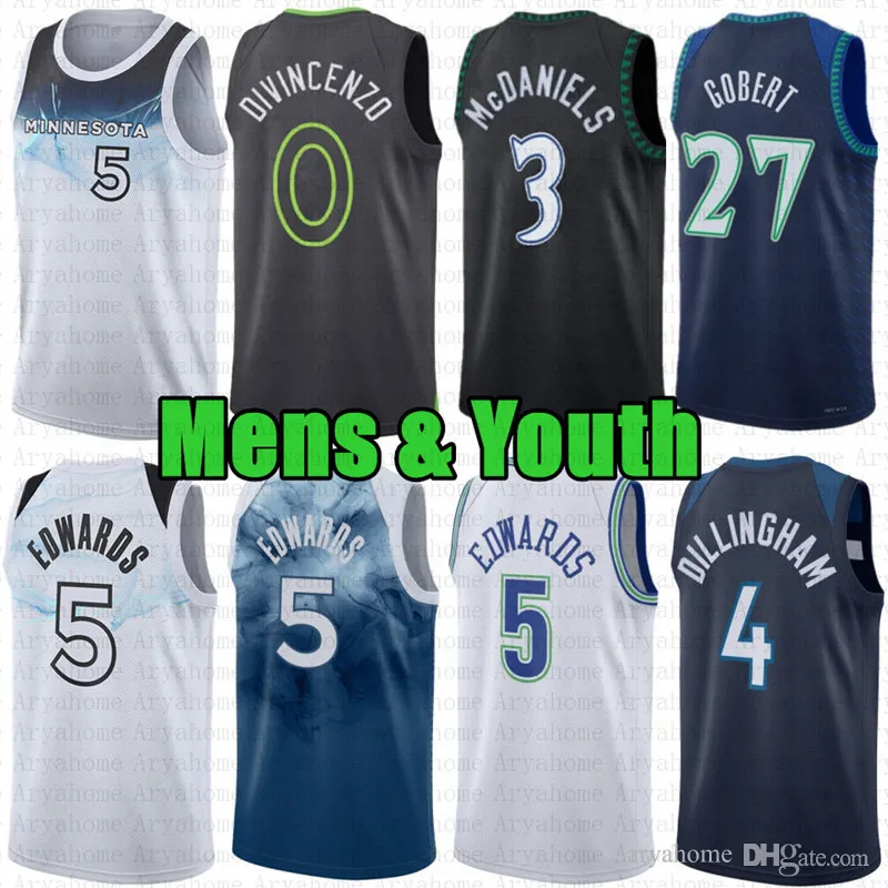 City Player Youth Basketball Uniforms Sets: Anthony Edwards ...