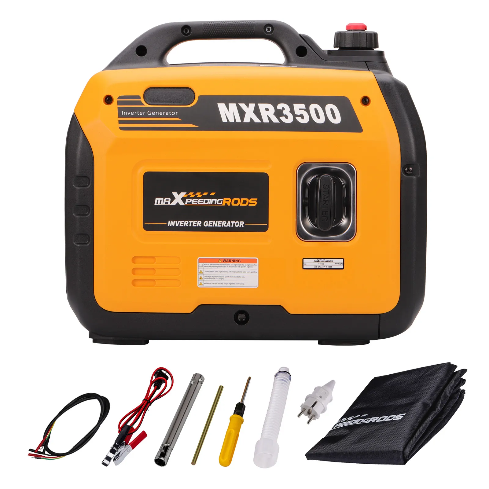 Ultra-Quiet 3500W Portable Power Inverter Generator - Lightweight ...