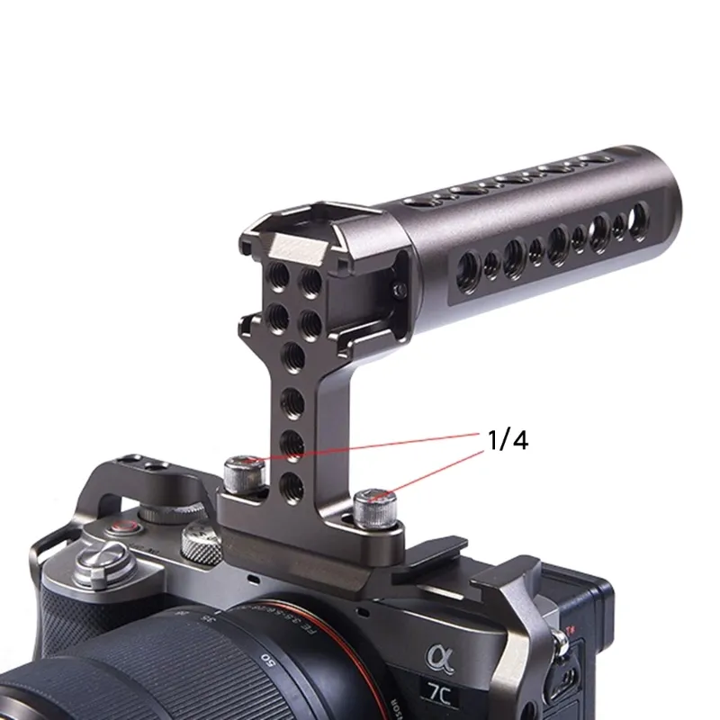 DHgate.com:Universal Metal Camera Cage Top Handle Grip with Cold Shoe ...
