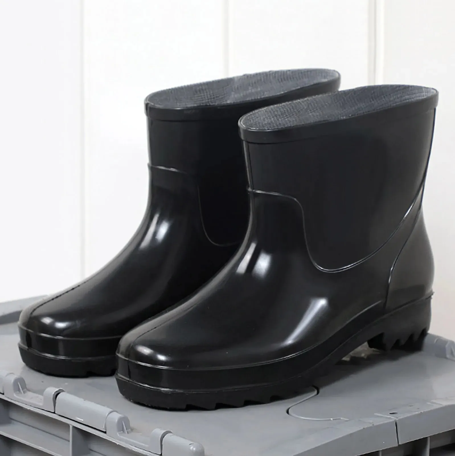 Men's Low Cut Rubber Rain Boots: Premium Waterproof Footwear for Garden ...