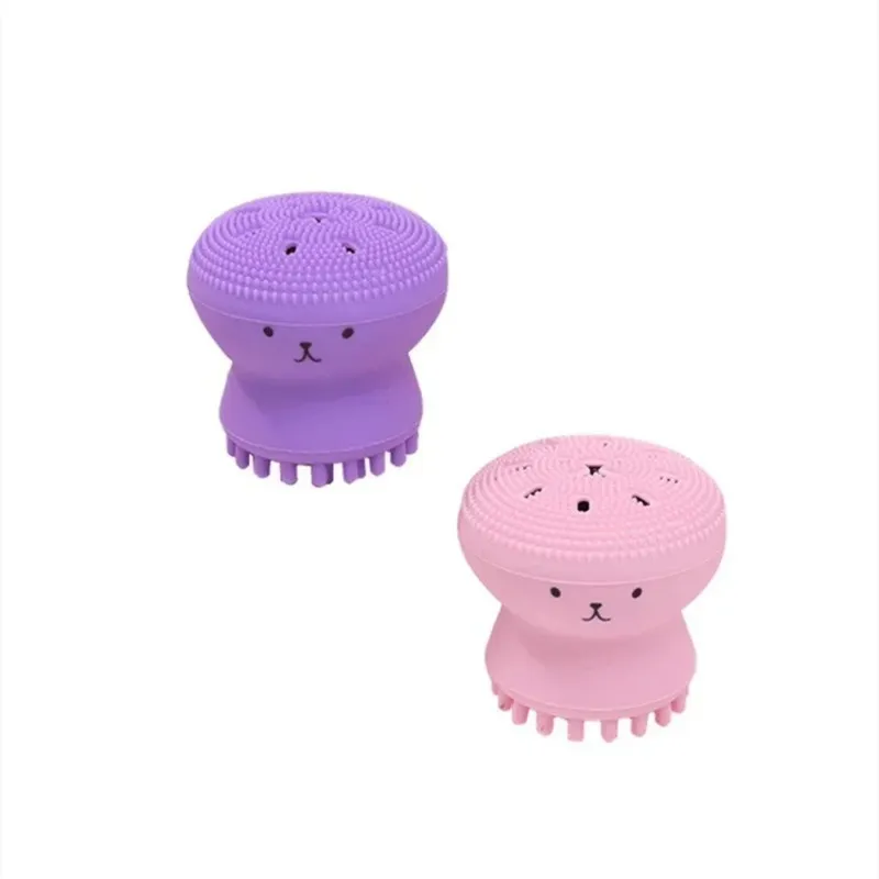 Silicone Face Cleansing Brush Octopus Shape Deep Pore Exfoliating ...
